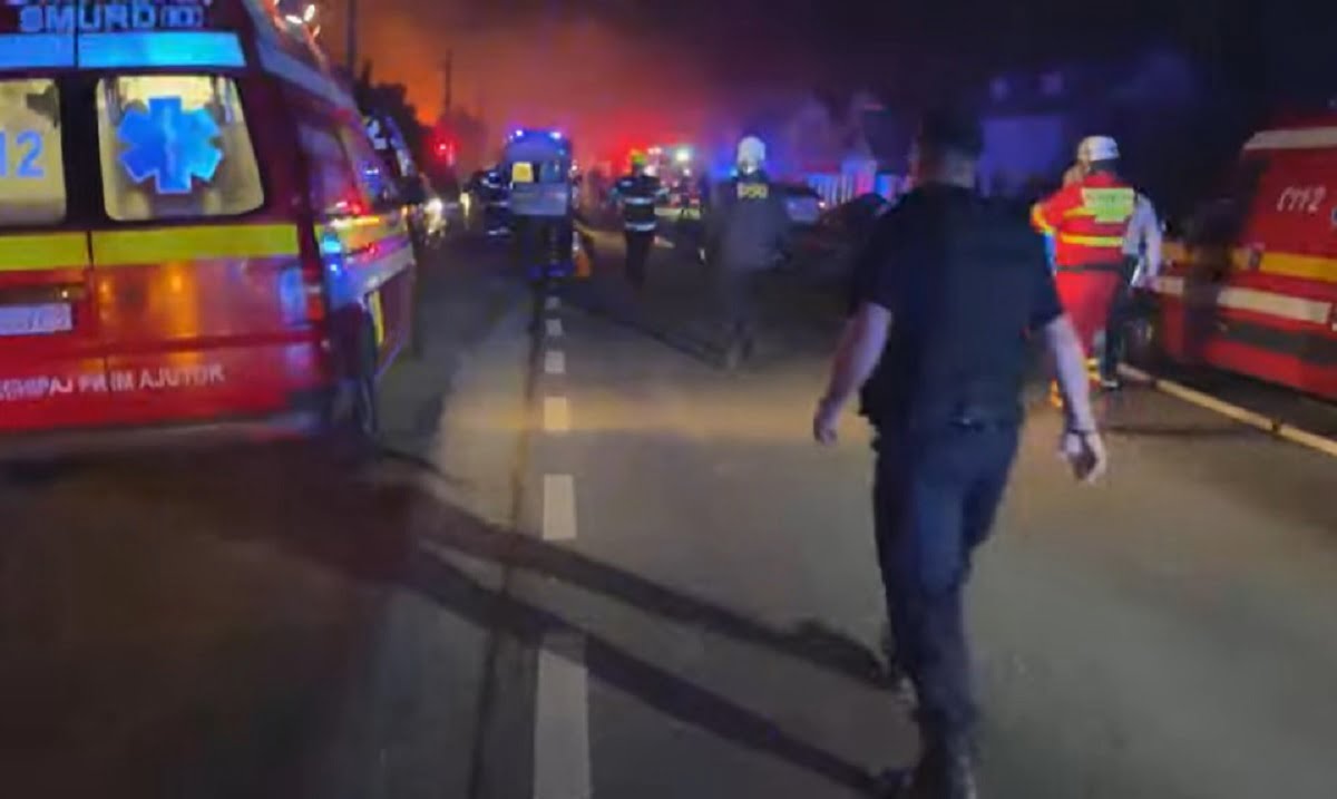 Imagini cu a doua explozie de la Crevedia. 26 de pompieri și șapte ...