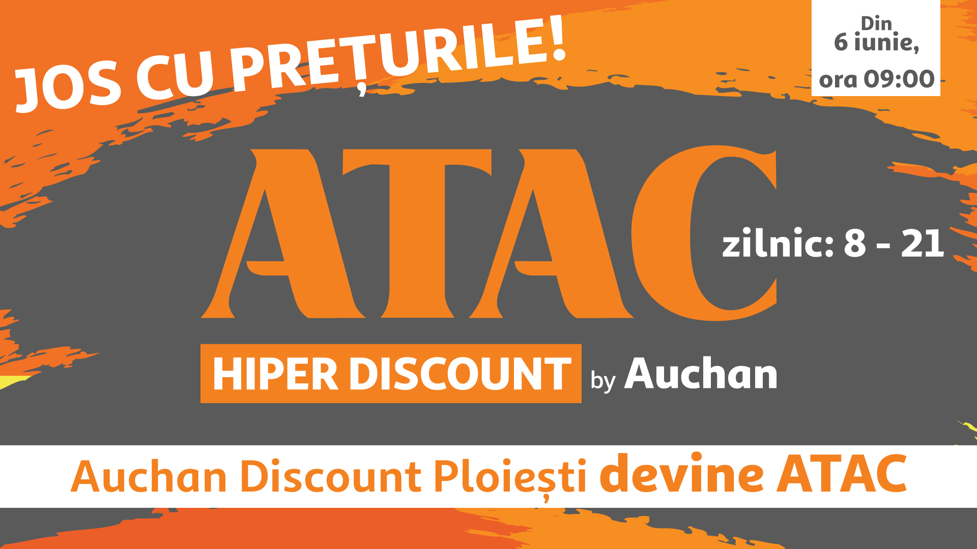 Din 6 iunie, ATAC Hiper Discount by Auchan, formatul cu cele mai mici ...